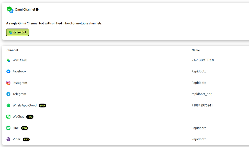 Rapidbott | Chatbot | Kerala